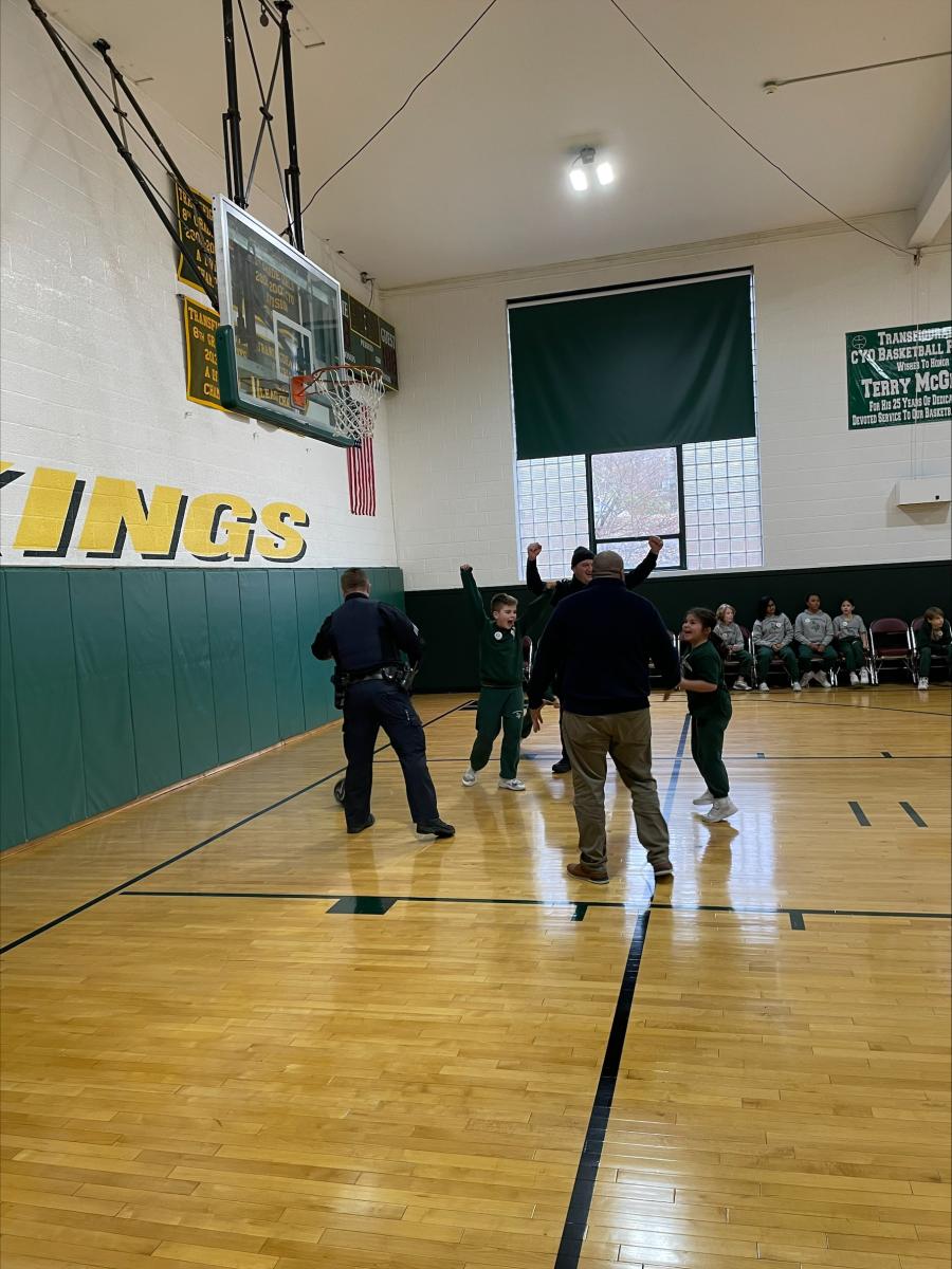 Student-Police Basketball Game for Community Day | Tarrytown NY